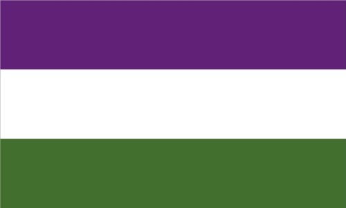 Genderqueer (Gay Pride) medium table flag - World Flag Shop