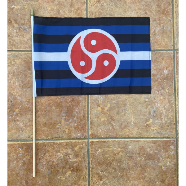 BDSM (Gay Pride) large hand flag - World Flag Shop